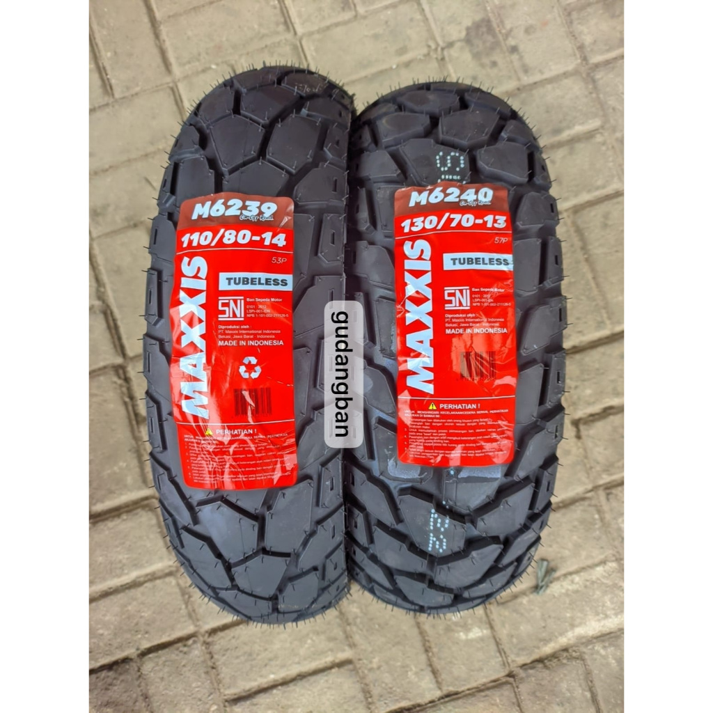 Jual ( PAKET 2 BAN - R14 & R13 ) ON OFF 110 80 14 & 130 70 13 MAXXIS ...