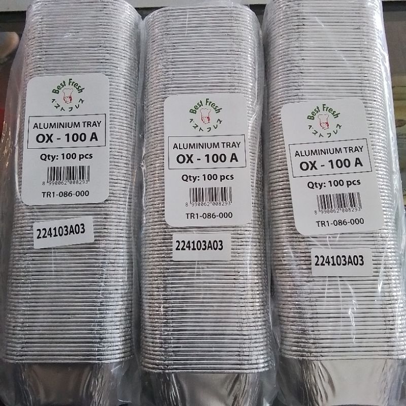 Jual Alumunium Tray OX 100A 10pcs | Shopee Indonesia