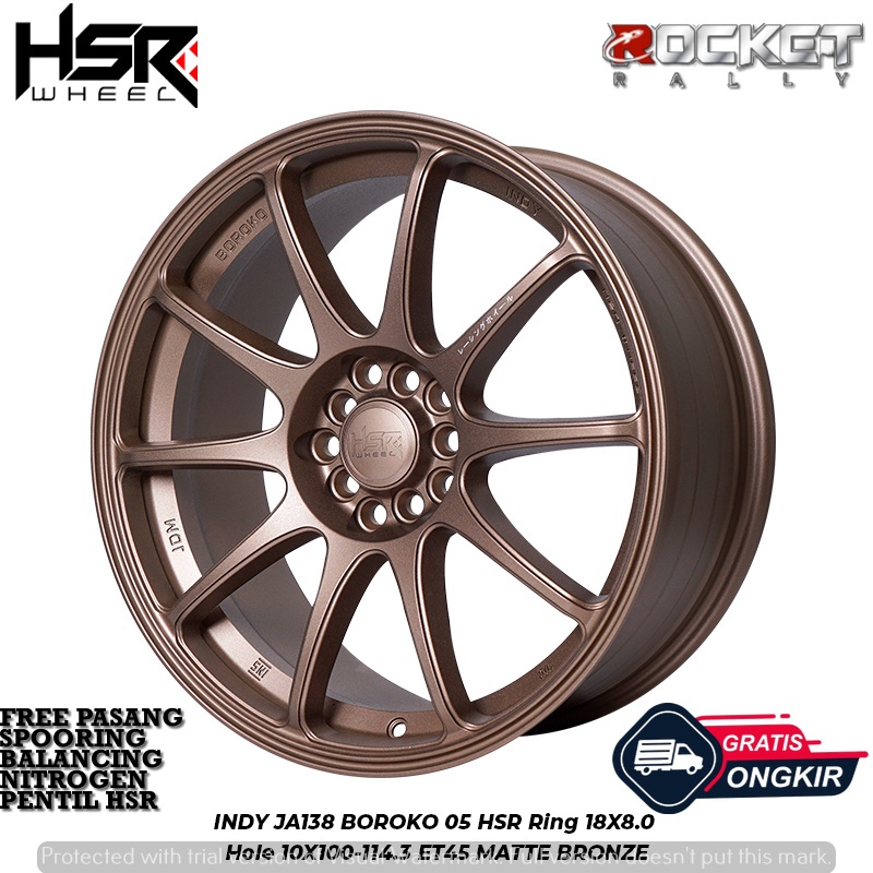 Jual Jual Velg Mobil Racing Jari Jari HSR INDY BOROKO Ring 18 Pelek mobil Innova Zenix Xpander ...