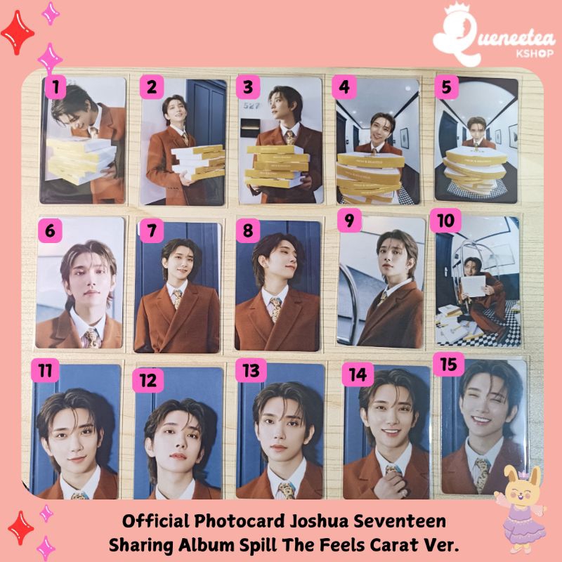 Jual OFFICIAL PHOTOCARD JOSHUA SVT SHARING ALBUM SPILL THE FEEL CARAT ...