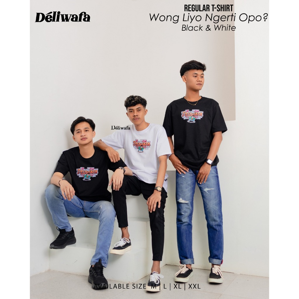 Jual Deliwafa - Wong Liyo Ngerti Opo | T-Shirt Regular | Kaos Lengan ...