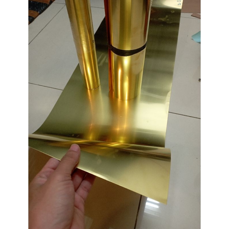 Jual Plat Kuningan Tebal 0,1mm x 100mm x 360mm Kuningan | Shopee Indonesia