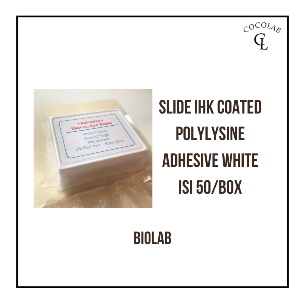 Jual Slide IHK Coated Polylysine Adhesive Object Glass Mikroskop ...