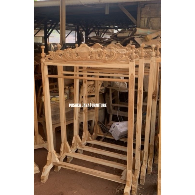 Jual Gawangan Kain Batik Kayu Ukiran | Shopee Indonesia