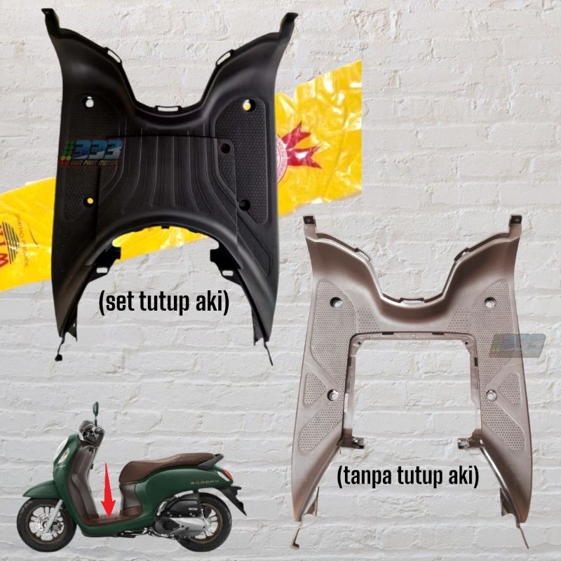 Jual step floor bordes pijakan kaki dek atas honda scoopy new prestige K2F 2021 - 2024 | Shopee ...