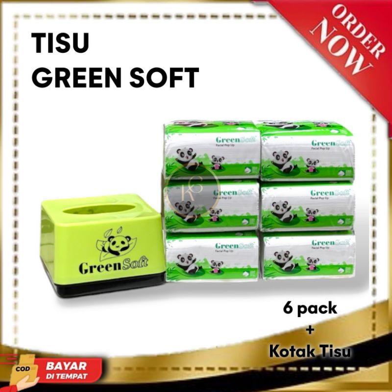 Jual Tisu Green Soft Isi 6/Tisu Murah/Tisu 1 Pack isi 6 Tisu Free Kotak ...