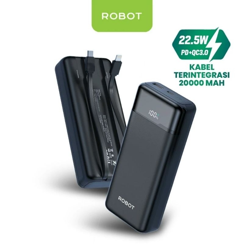 Jual POWER BANK ROBOT RT25 20000mAh | Shopee Indonesia
