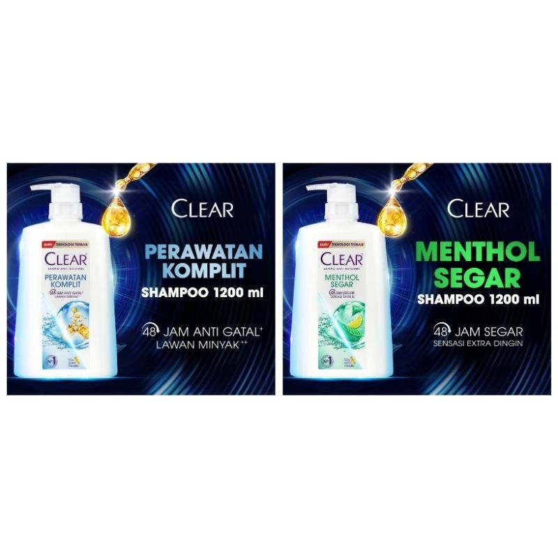 Jual Free Packing Kardus Shampo Shampoo Clear Menthol Segar Perawatan ...