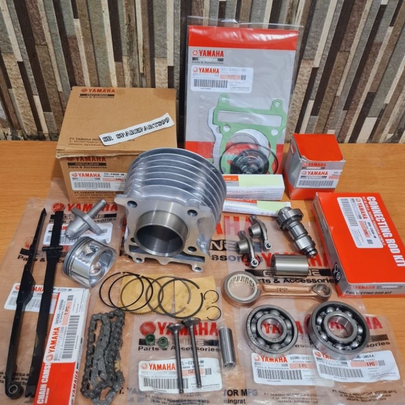 Jual Paket komplit Blok seher+Stang seher Yamaha Mio sporty, Mio soul karbu, Mio smile, Fino ...