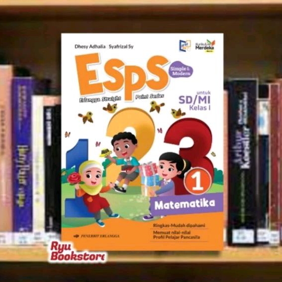 Jual Original ESPS Matematika Kls.1 SD/Mi Revisi | Merdeka | Erlangga | Shopee Indonesia