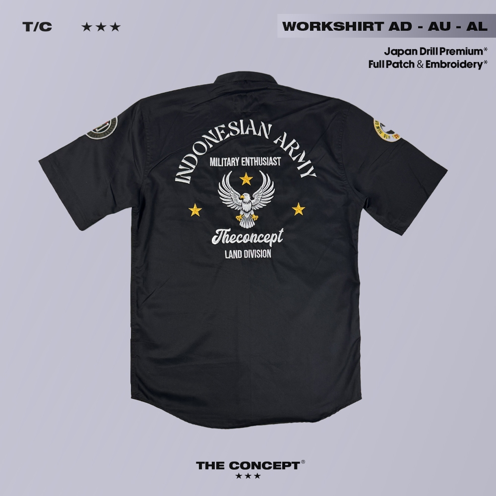 Jual WORKSHIRT INDONESIAN ARMY-AIR FORCE-NAVY | KEMEJA KERJA AD-AU-AL ...