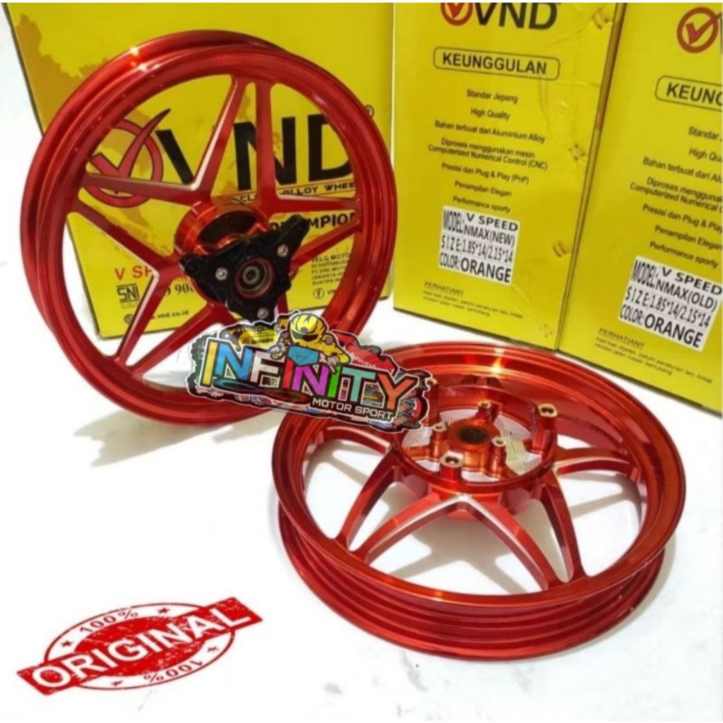 Jual VELG VND V SPEED AEROX 155 NEW OLD / NEW NMAX 155 / VARIO 160 ABS / V SPEED BINTANG 2024 ...