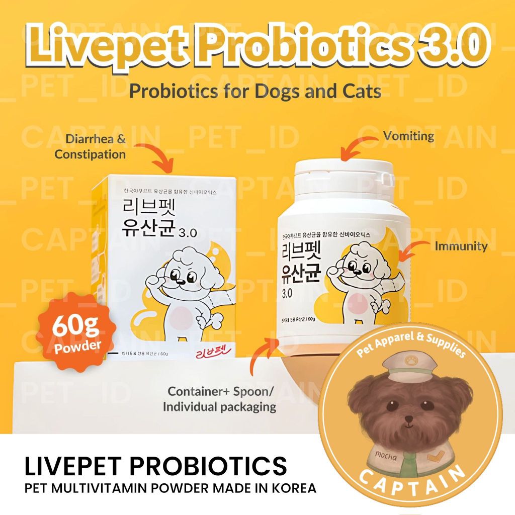 Jual LIVEPET PROBIOTICS VITAMIN PROBIOTIK ANJING KUCING MULTIVITAMIN ...
