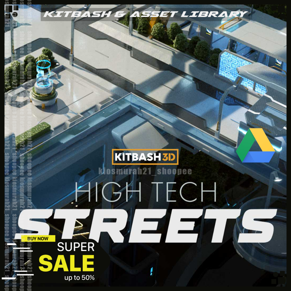Jual Kitbash3D - High Tech Streets Kitbash 3D Model Asset Library | Shopee Indonesia