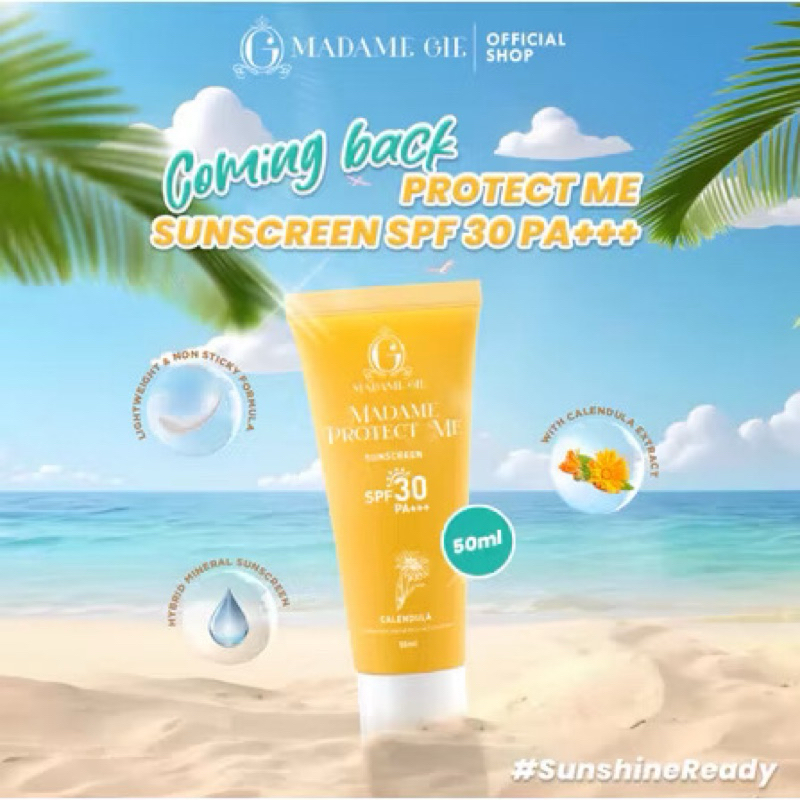 Jual COME BACK KEMASAN LAMA 50ML SUNSCREEN MADAME GIE SPF30+++ | Shopee ...