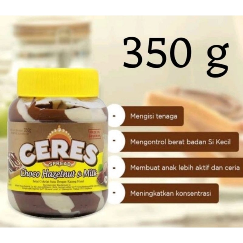 Jual Ceres spread choco hazelnut & milk 350g | Shopee Indonesia