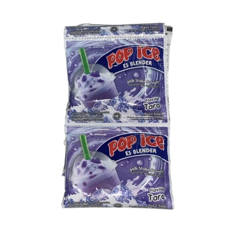 Jual pop ice es blender rasa taro isi 10 pcs | Shopee Indonesia