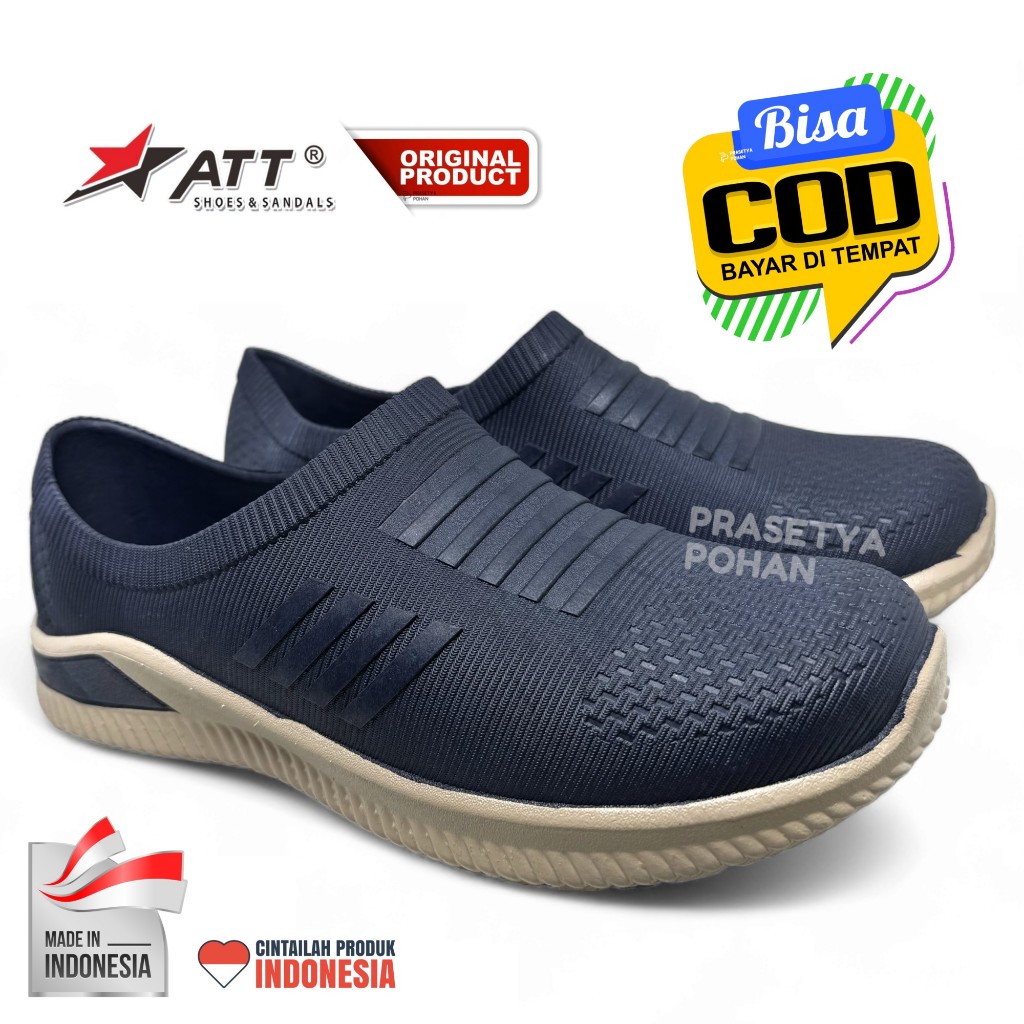Jual Sepatu Karet Pria ATT Original - Sepatu Kerja Pria Tahan Air 3359 ...
