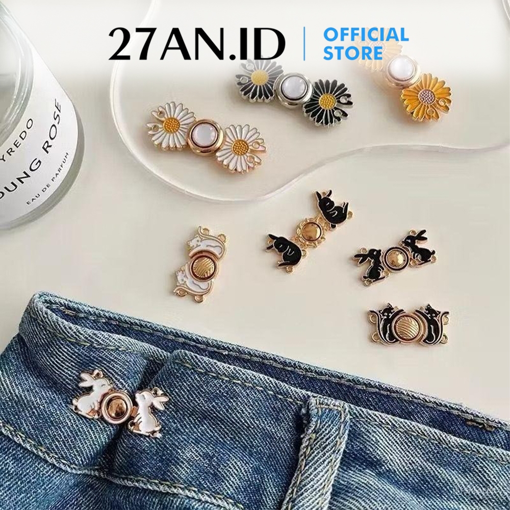 Jual (27AN.ID) Kancing Jeans H762 Celana 1 Set Isi 2 Kancing Cantik ...