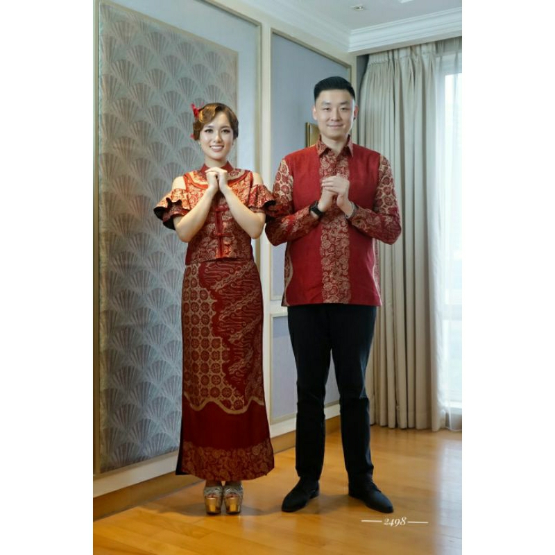 Jual Viscose Batik Merah Set | Shopee Indonesia