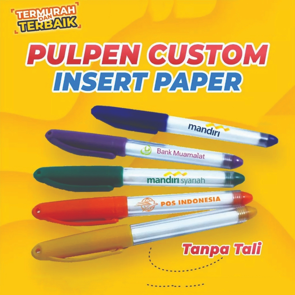 Jual Pulpen Custom Logo TERMURAH | Bolpoin Custom Tulisan | Bollpoint ...