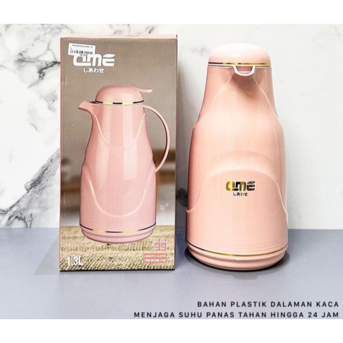 Jual Termos Pinguin Termos Air Panas Bahan Kaca Luar Plastik Water Jug ...