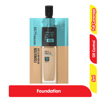 Jual Maybelline Fit Me Foundation 128 Warm Nude 5 ml | Shopee Indonesia