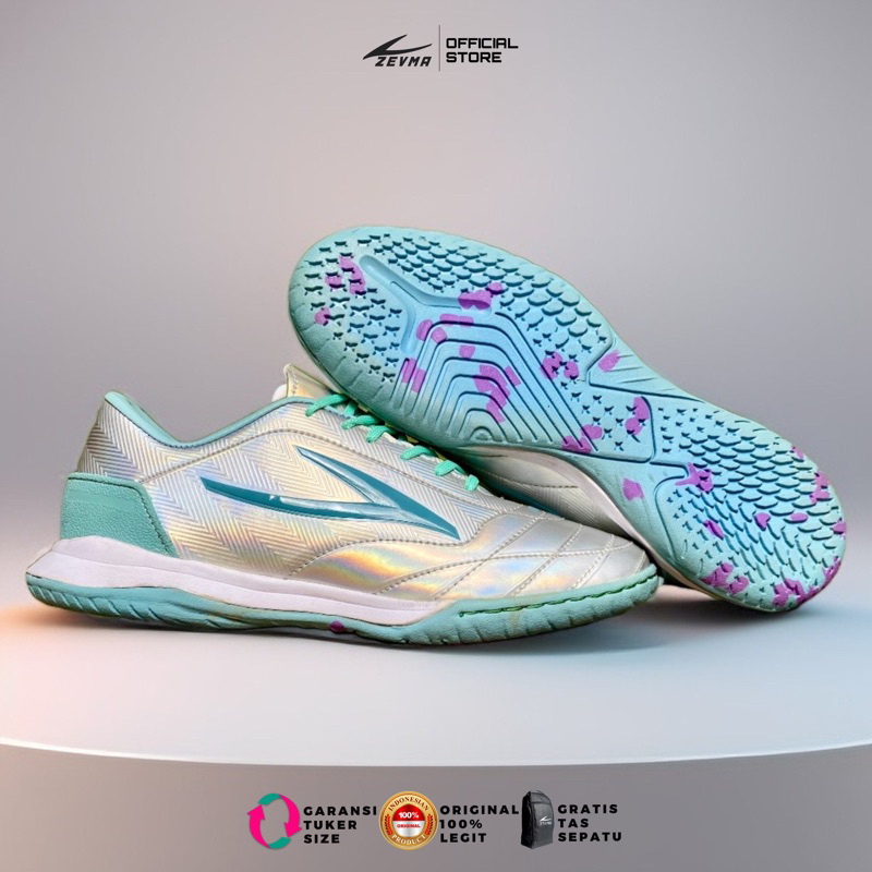 Jual Sepatu Futsal Original Zevma Panthera Pro .2 Silver Tosca | Shopee ...