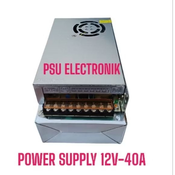 Jual SUPPLY POWER SUPLY SWITCHING 12V 40A ADAPTOR SUPLY 12VOLT 40 ...