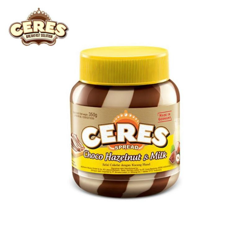 Jual Ceres Spread Choco Hazelnut & Milk 350g | Shopee Indonesia