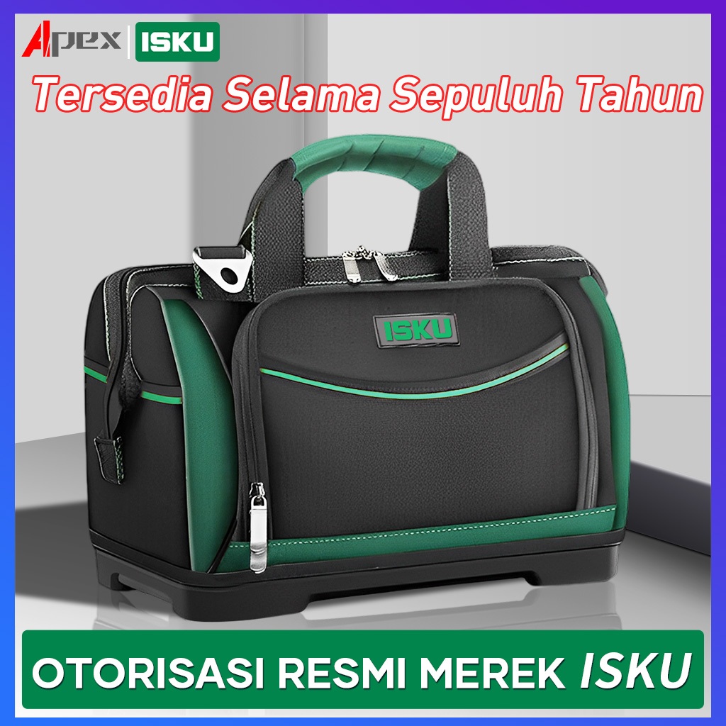 Jual ISKU Tool Bag Besar 20 inch 1680D Kain Oxford Tas Perkakas Anti ...