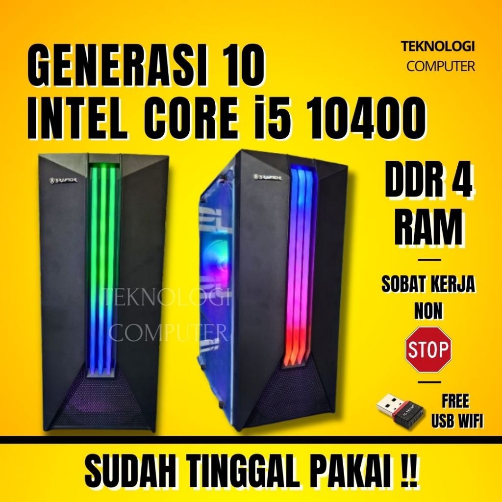 Jual Core i5 ‖ Gen 10 ‖ DDR 4 ‖ PC Only ‖ Kantor Editing ‖ CPU Rakitan ...