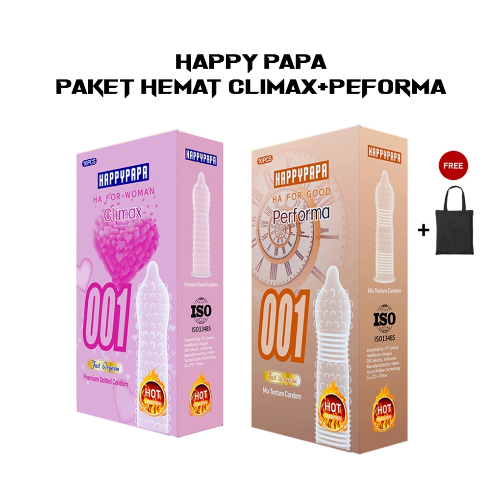 Jual HAPPYPAPA Paket Climax Dan Performa Isi 10 Pcs | Shopee Indonesia