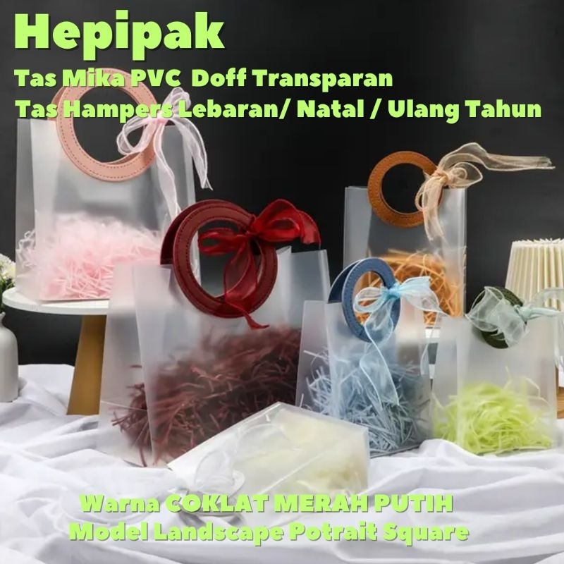 Jual Goodie Bag PVC Doff Leather Handle / Hampers Souvenir Wedding ...