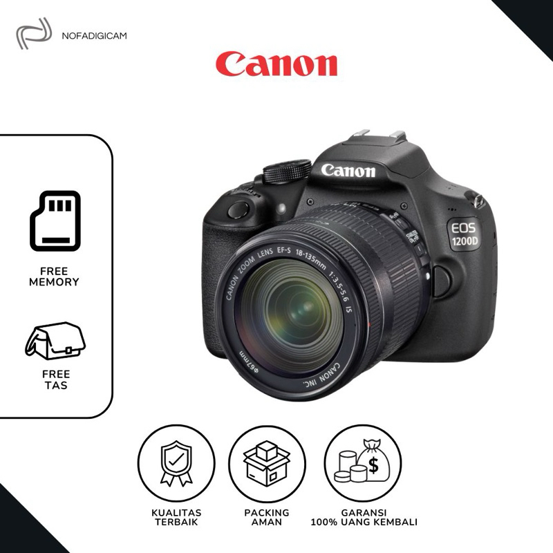 Jual CANON EOS 1200D LENSA KIT IS | Shopee Indonesia