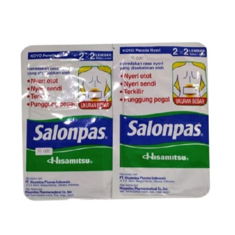 Jual promo!!!Hisamitsu | Salonpas | Koyo Isi 2x2 Lembar ukuran Besar ...