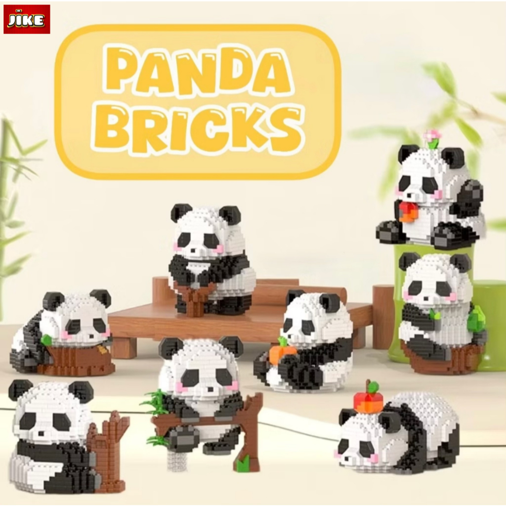 Jual JiKE Bricks Panda Mini Building Micro Partikel Blok DIY/Mainan Bricks Panda Kecil / Mainan ...