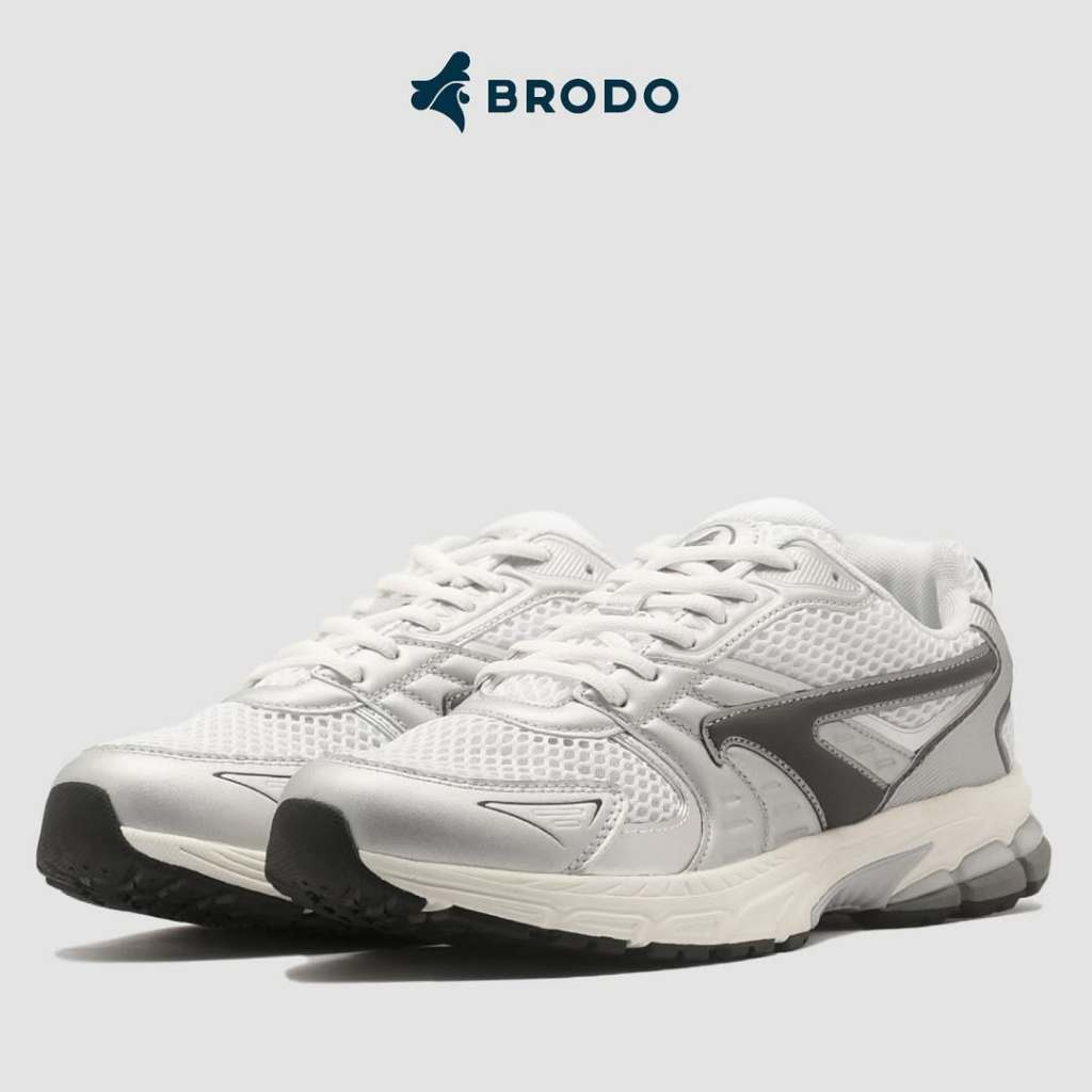 Jual BRODO Ace Nebula Metallic Grey Sepatu Sneakers Casual Pria ...