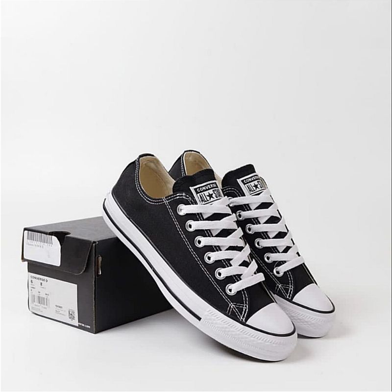 Jual Sepatu Converse All Star Classic Black White Low Ox BNWB Sepatu ...