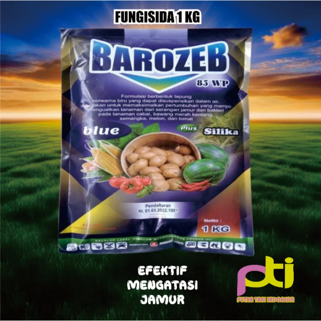 Jual fungisida Barozeb 85 Wp mancozeb biru | Shopee Indonesia