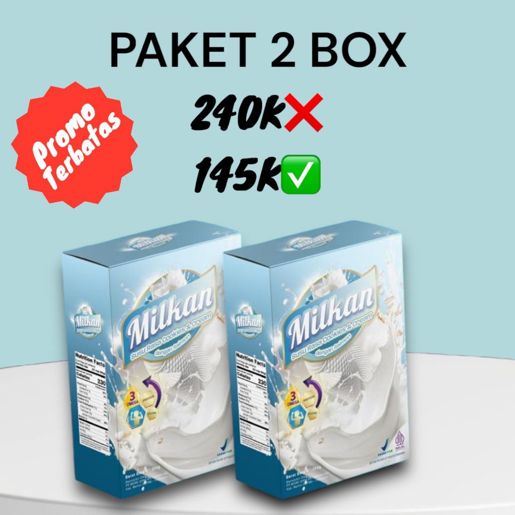 Jual Paket Hemat 2 Box Milkan Susu Ikan | Shopee Indonesia