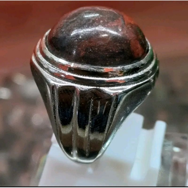 Jual cincin batu badar besi merah | Shopee Indonesia