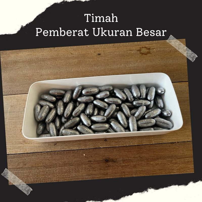 Jual Pemberat pancing paketan serba 10rb isi 6 ukuran besar | Shopee ...