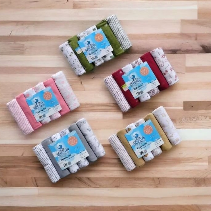 Jual 6pcs Bedong/Pernel Bayi Newborn Ukuran 90x110cm motif VIEAR SNI ...