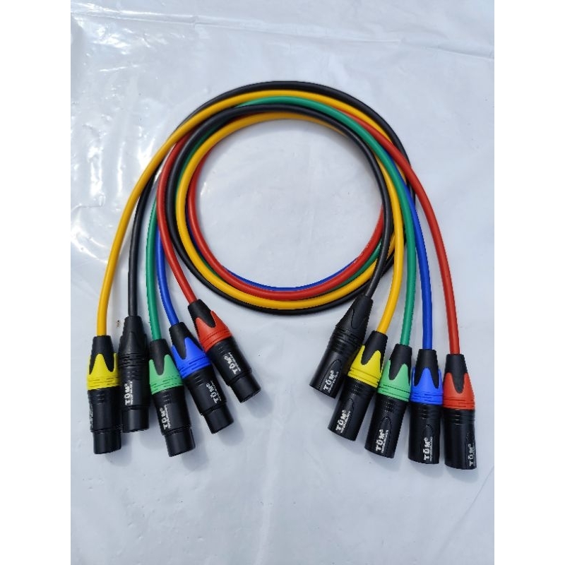 Jual kabel input audio Jack canon xlr TUM male to female lengkap kabel ...