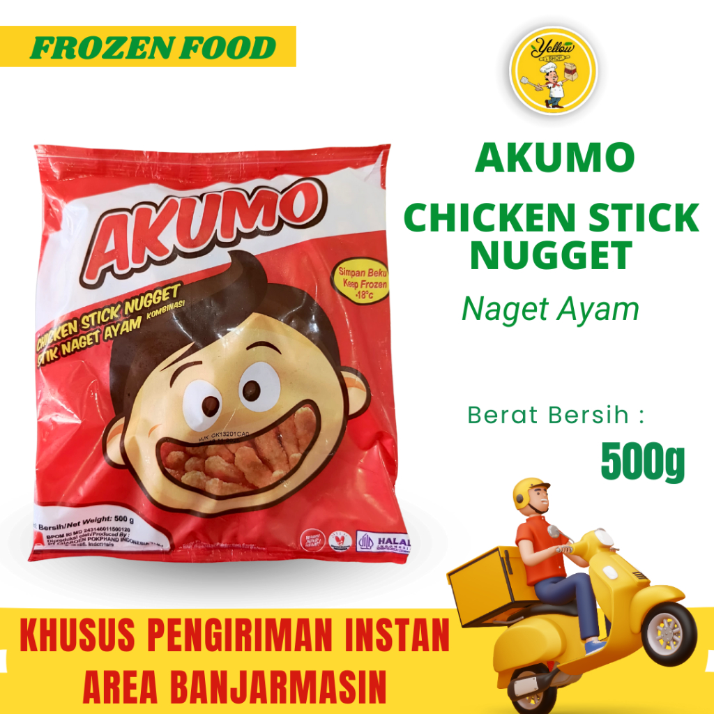 Jual AKUMO CHICKEN NUGGET STICK 500GR / NAGET AYAM FROZEN FOOD | Shopee ...