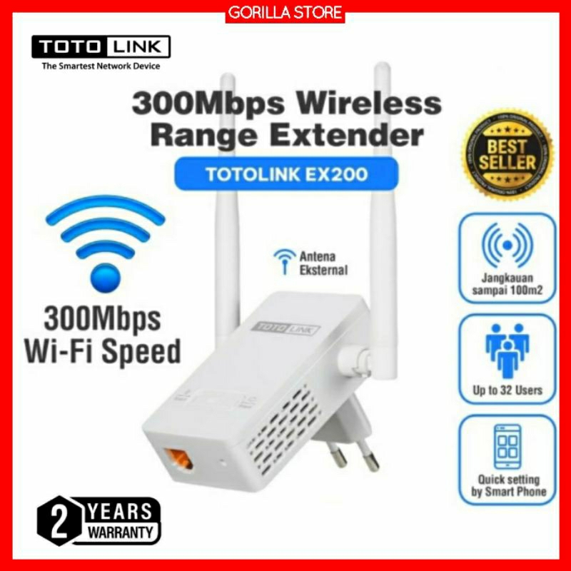 Jual TOTOLINK EX200 - Range Extender / Repeater 300Mbps Wireless | Shopee Indonesia