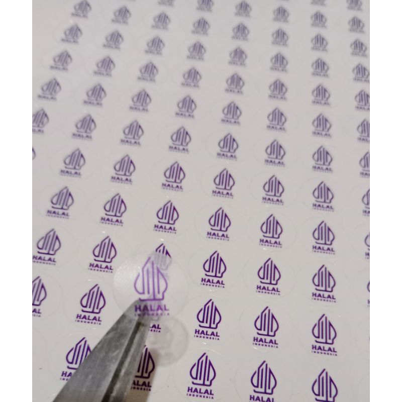 Jual sticker halal transparan 1 cm isi 100biji | Shopee Indonesia