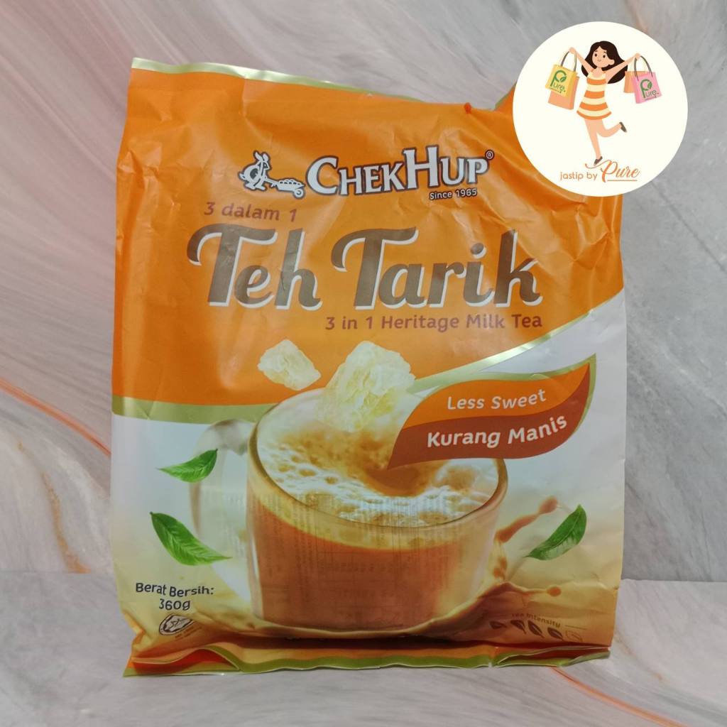 Jual CHEKHUP CHEK HUP Teh Tarik 3in1 Heritage Milk Tea Less Sweet ...