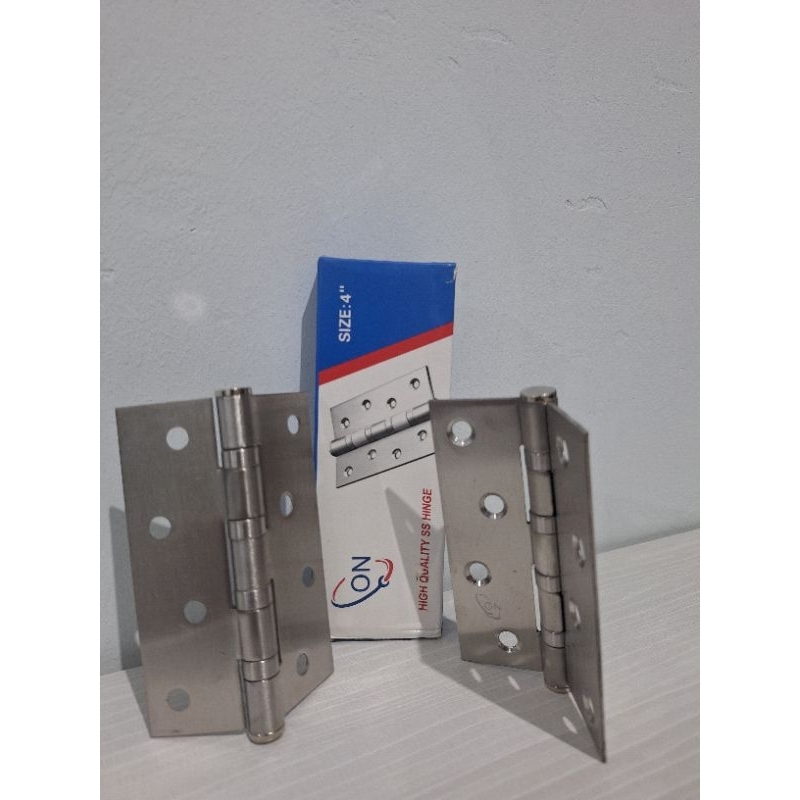 Jual Engsel Stainless Pintu ON 4 inch / Engsel Plat Pintu Stainless ...
